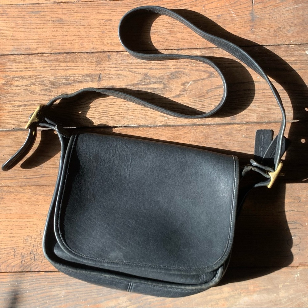 Vintage Coach Patricia Legacy Leather Saddle Bag 9951 - Gem